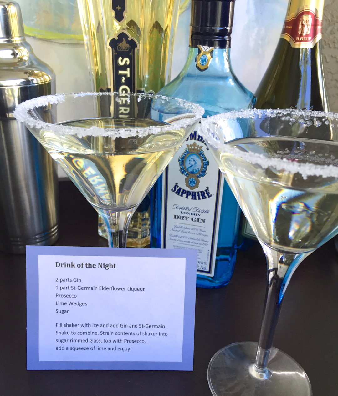 Elderflower Gin And Prosecco Cocktail Patterns And Prosecco
