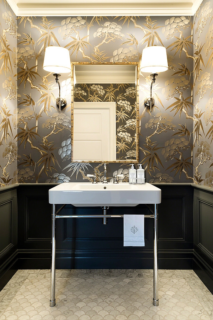 Powder Room Wallpaper Patterns Prosecco