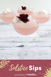 Summer Solstice Cocktail - patterns & prosecco