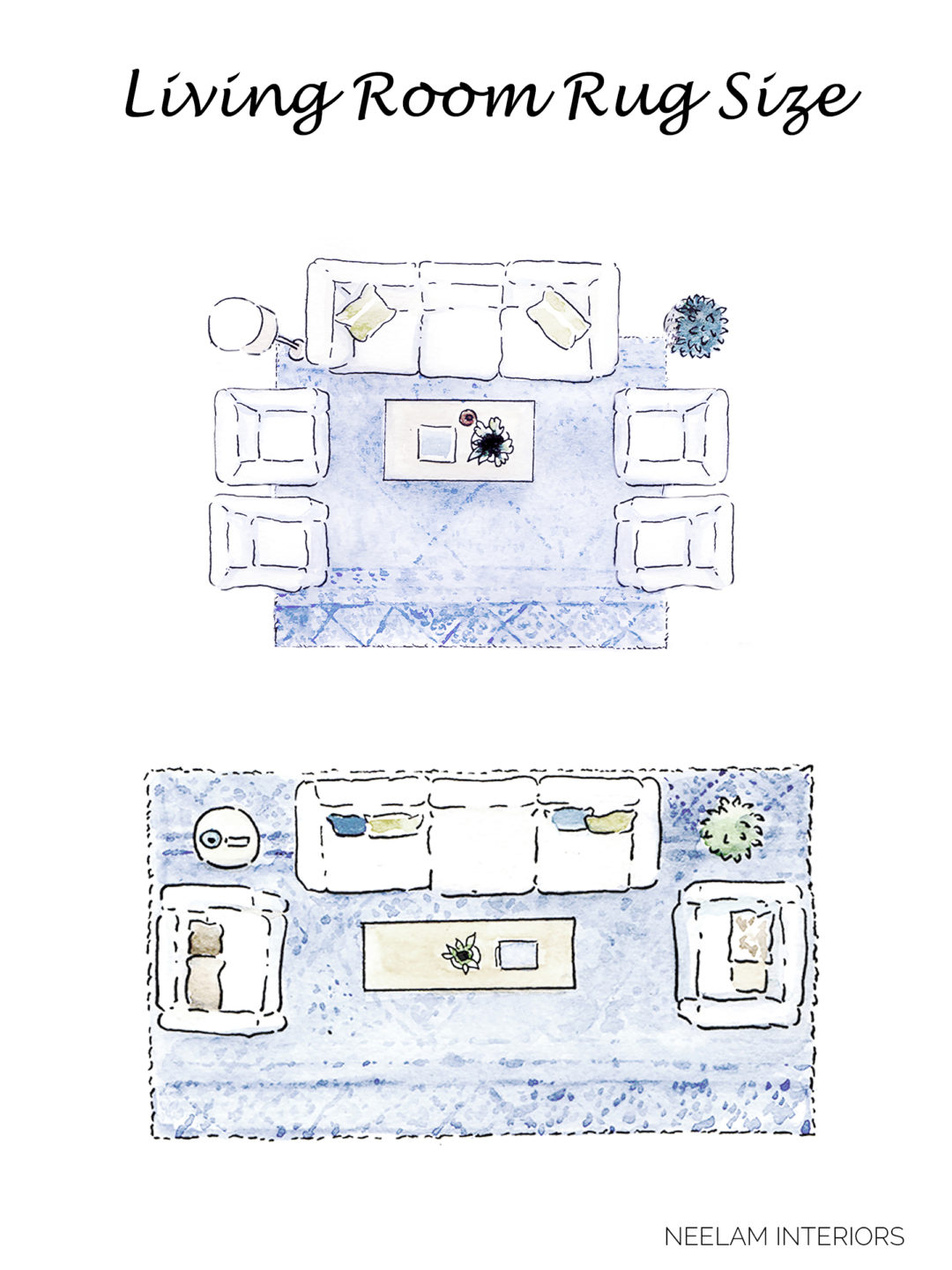 Design Tip: How to Pick the Perfect Rug Size - patterns & prosecco